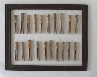 Popular items for vintage clothes pins on Etsy