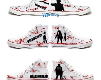 Converse Shoes with Rick Grimes, Converse Shoes Daryl Dixon, Converse ...