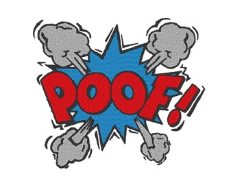 BOOM Embroidery Machine Design by OCDEmbroidery on Etsy