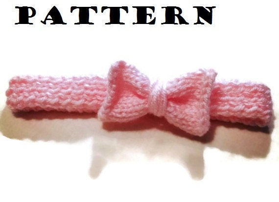 Knit Bow Headband Pattern