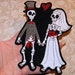 Corpse Bride Groom Skeleton Wedding Iron On Embroidery Patch