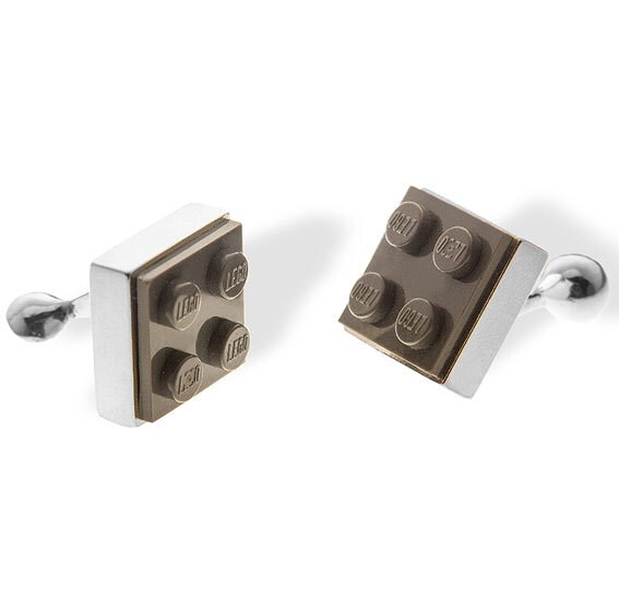 Handmade Sterling silver Lego cufflinks
