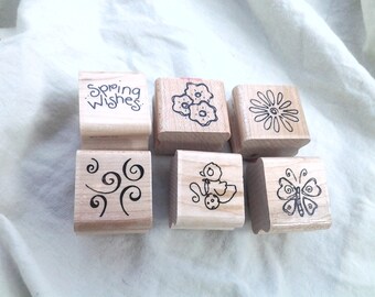 Popular items for small rubber stamps on Etsy