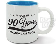 Popular items for 90th birthday mug on Etsy