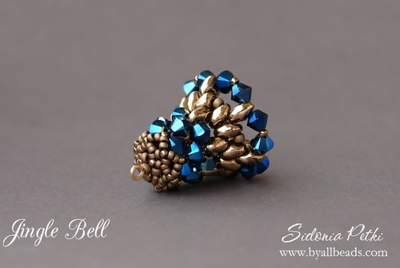 Beaded Bell Tutorial PDF Beading Pattern Beading Tutorial