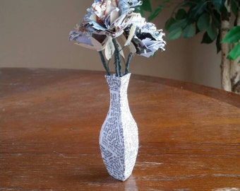 Paper mache vase | Etsy