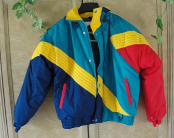 Popular items for color block jacket on Etsy