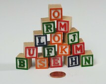 Popular items for wooden letter blocks on Etsy