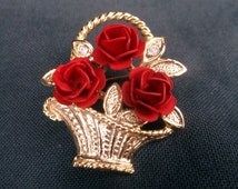 Popular items for red rose jewellery on Etsy