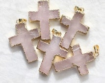 Popular items for quartz cross pendant on Etsy