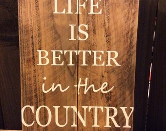 Popular items for country living sign on Etsy