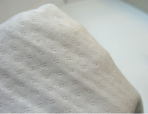 Organic Cotton Pointelle Knit Fabric By The Yard