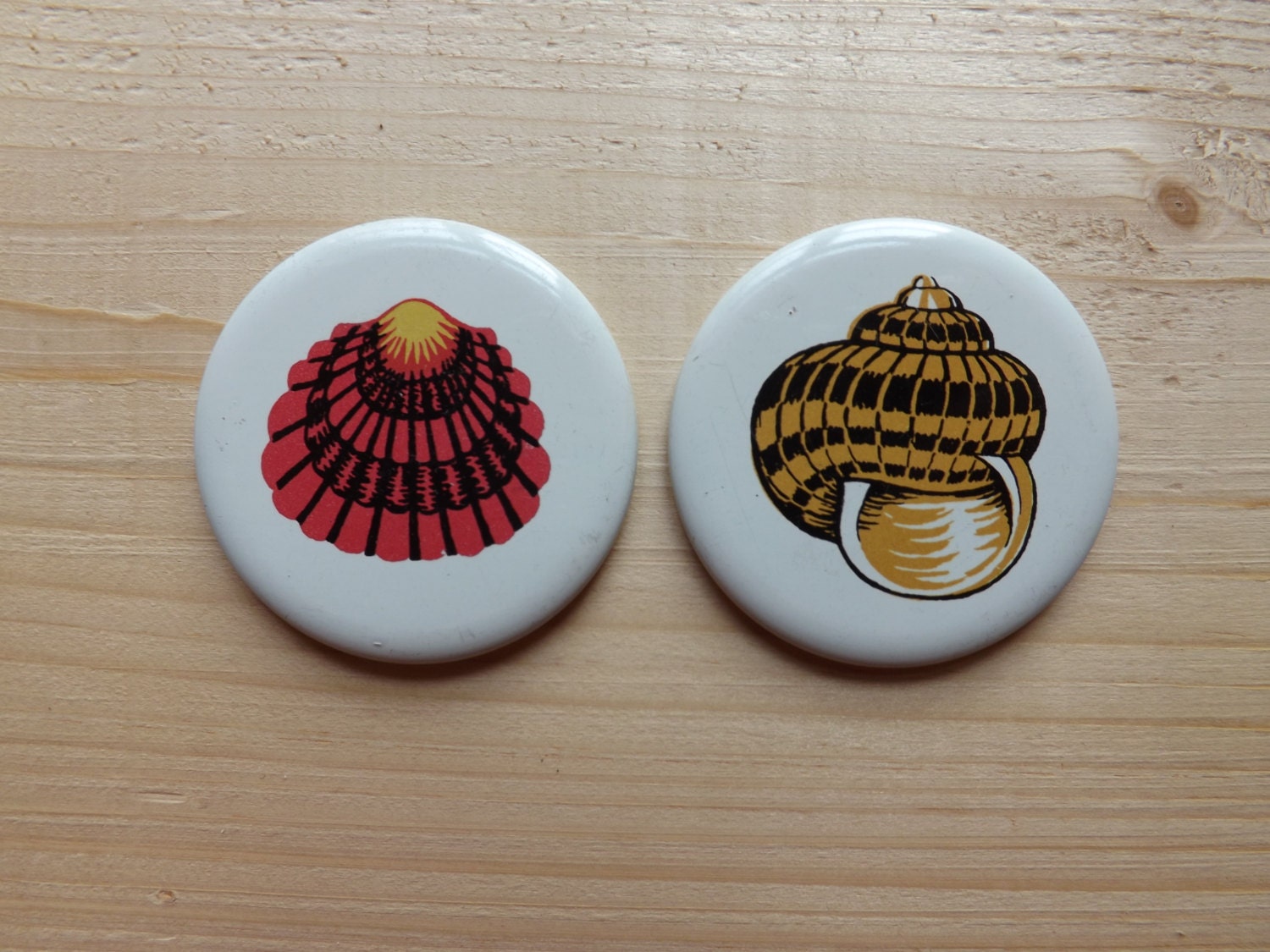 Vintage pin Snail, snail badge pin set of 2 brooches/badges/ button ...