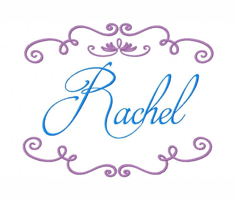 Machine Embroidery Design monogram frame monogram border