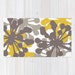Honeycomb Pattern Area Rug Mustard Yellow Rug Geometric Area