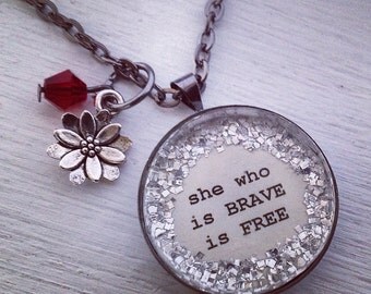 Be brave necklace | Etsy