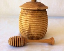 Popular items for wooden honey pot on Etsy