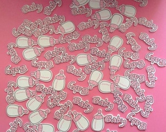 200 navy and pink anchor table confetti baby girl shower