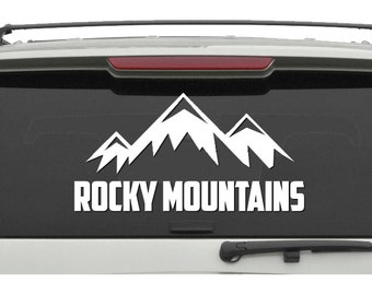 Rocky mountain decal | Etsy