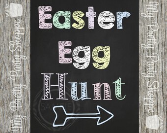 Easter egg hunt sign | Etsy