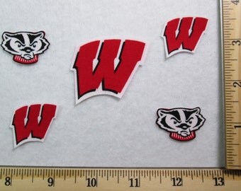 Wisconsin Badgers patches, Wisconsin Badgers Iron On, Wisconsin Badgers ...