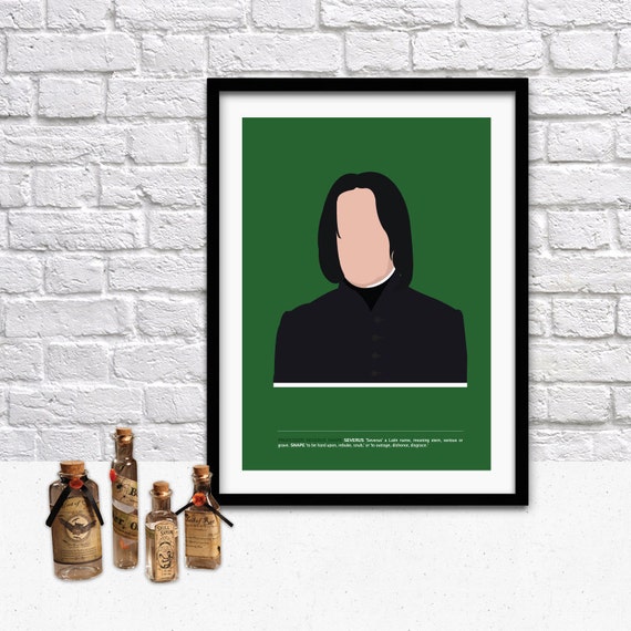 Severus Snape Poster // Harry Potter Print Illustration