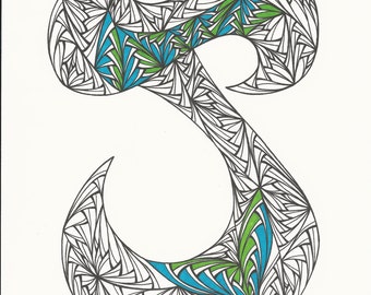 Zentangle alphabet | Etsy