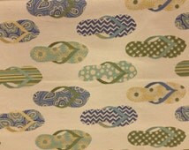 Unique flip flop fabric related items | Etsy
