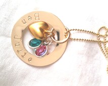 Popular items for gold washer necklace on Etsy