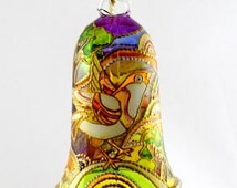 Popular items for glass bell ornament on Etsy