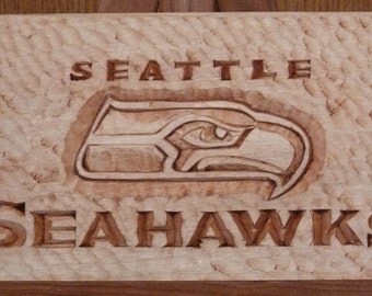 Seattle Seahawks Hand-carved Plaque