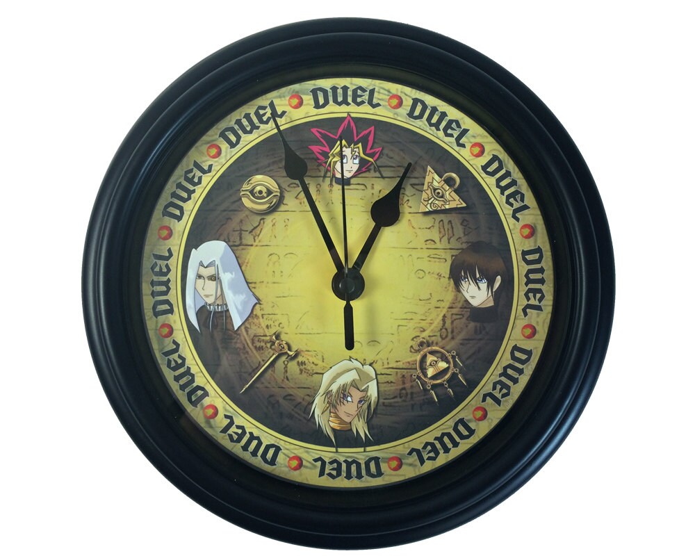 Yu-Gi-Oh It's Time to Duel Wall Clock by EsclairStudios on Etsy