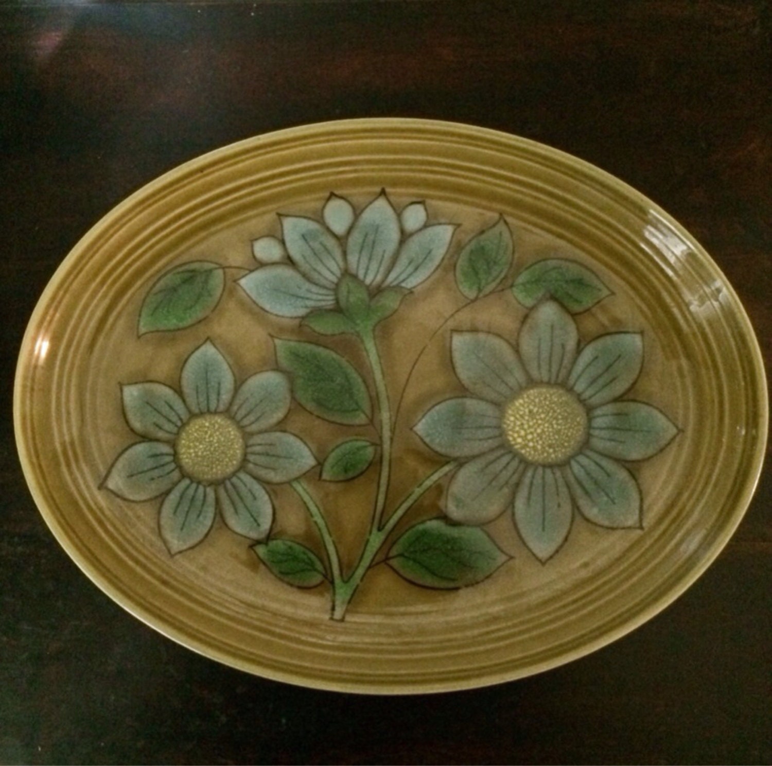 Metlox Poppy Trail “Blue Dahli” Serving Platter – Haute Juice