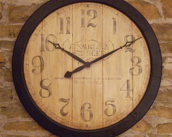 24 inch wall clock | Etsy