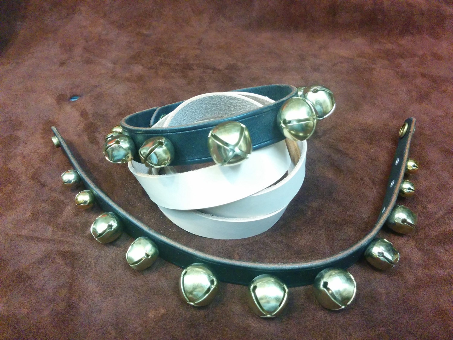 Small Black Sleigh Bell Collar