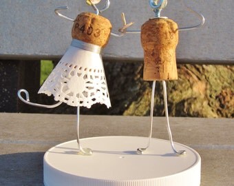 Cork cake topper | Etsy