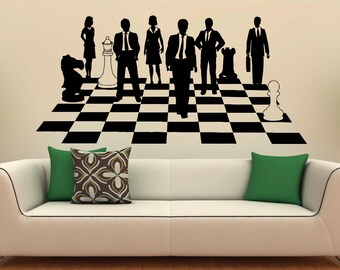 Chessboard decal | Etsy