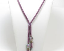 Popular items for beaded rope necklace on Etsy