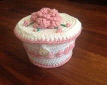 Unique crochet jewelry box related items | Etsy