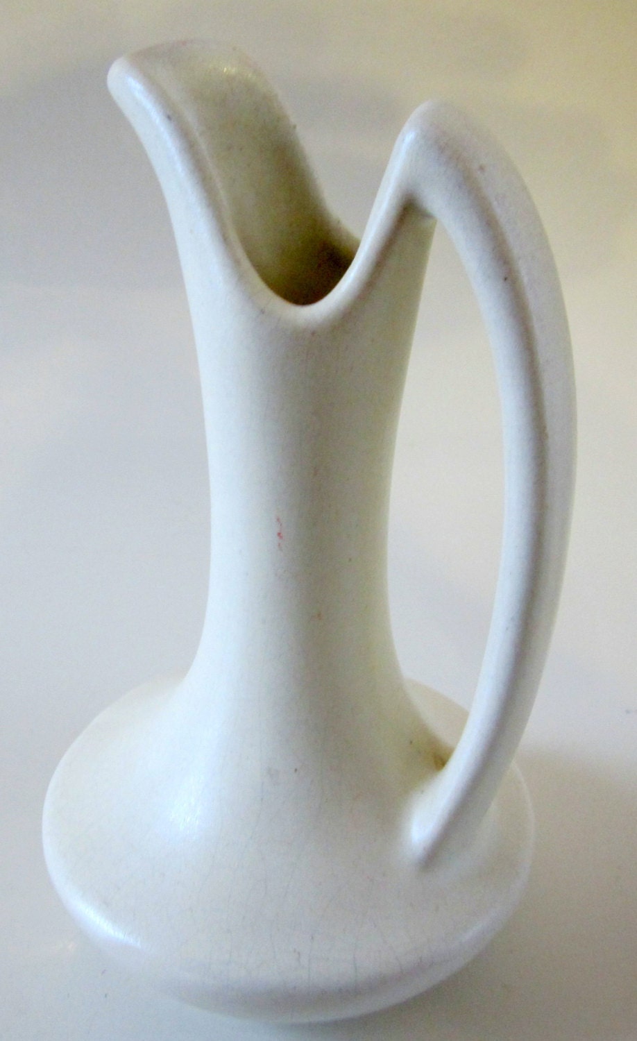 Niloak American Art Pottery Creamer Pitcher Ewer Bud Vase Unique Handle ...