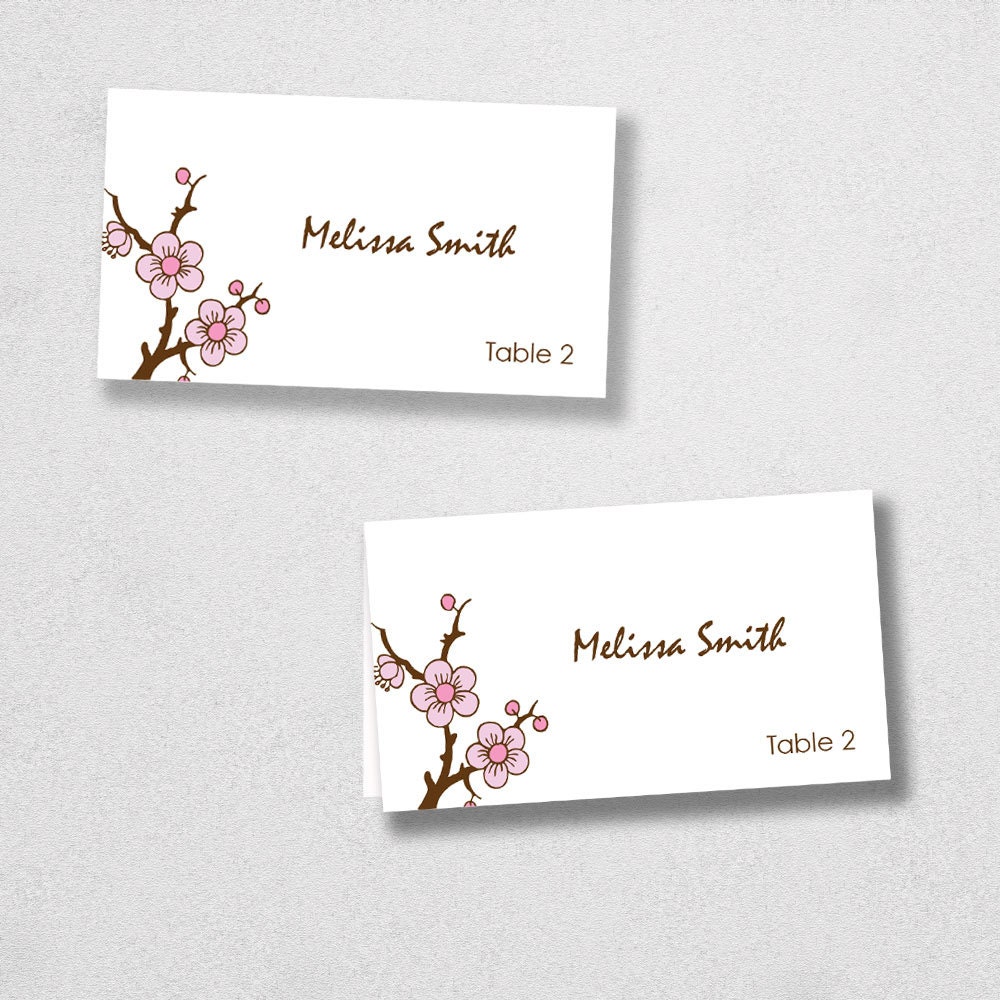 Avery Place Card Template INSTANT DOWNLOAD Escort Card