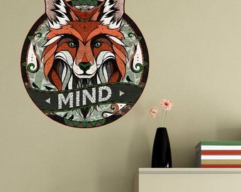 Fox decal | Etsy