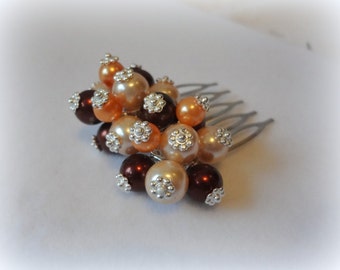 Items similar to violet cluster hair clip on Etsy