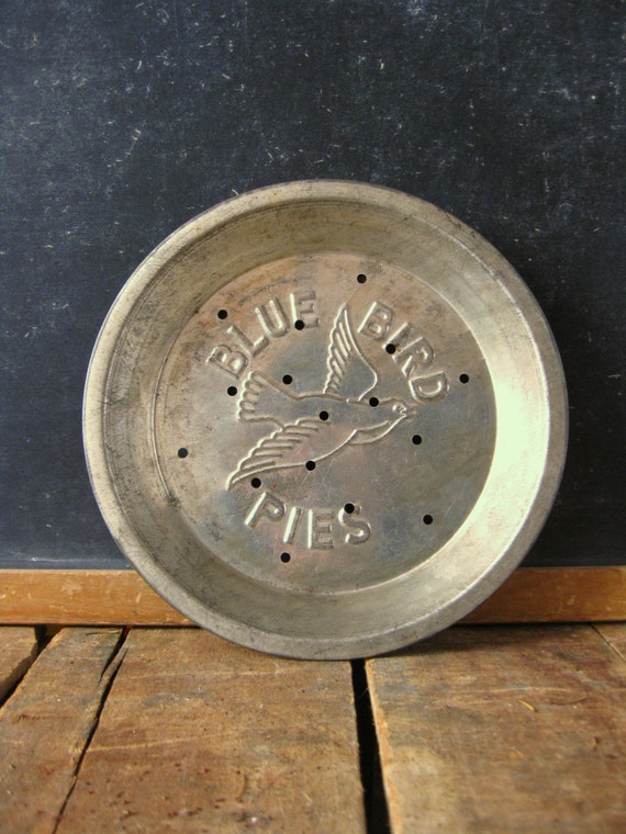 Vintage Blue Bird Pie Tin One Vintage Pie Plate Pie Pan