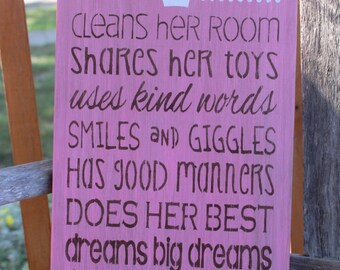 Items similar to A True Princess is.. Canvas quote on Etsy