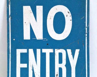 Items similar to Vintage large metal sign| industrial decor|vintage ...