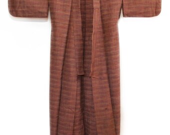 Red Kasuri Japanese Kimono Fabric Bolt by CJSTonbo on Etsy