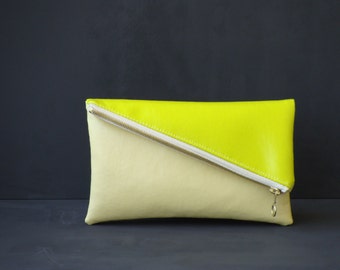 Neon yellow purse | Etsy