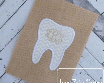Tooth applique | Etsy