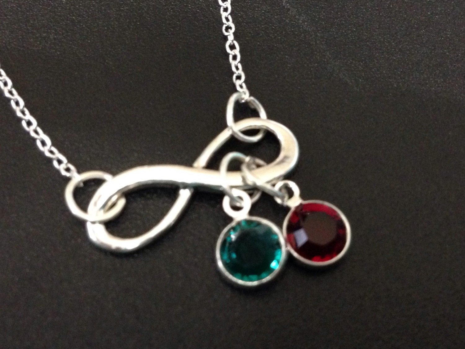 Infinity necklace pendant necklace Personalized by Ashijewelers